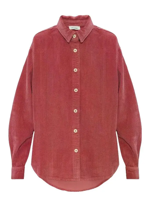 American Vintage Padow Corduroy Shirt - Red