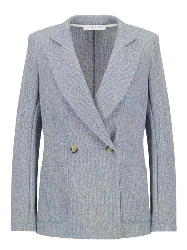 Harris Wharf London Double-breasted Blazer - Blue
