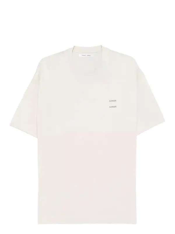 SAMSOE SAMSOE Joel Logo-print T-shirt - Neutrals