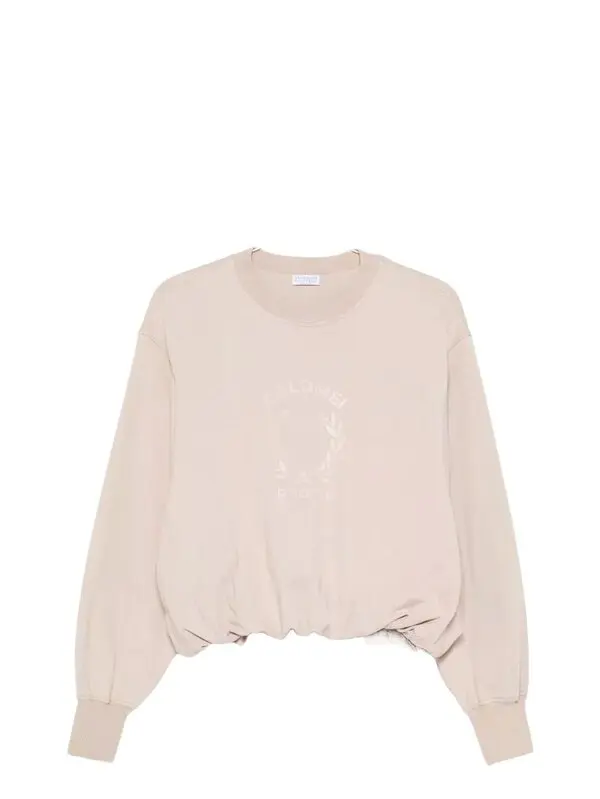 Brunello Cucinelli Graphic Crew-neck Sweatshirt - Neutrals