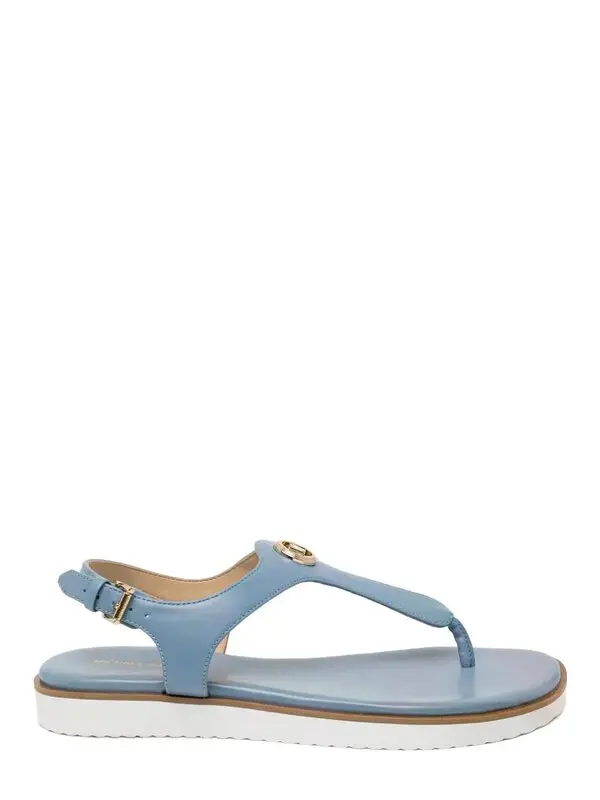 Michael Kors Logo-patched Val Thong Sandals - Blue