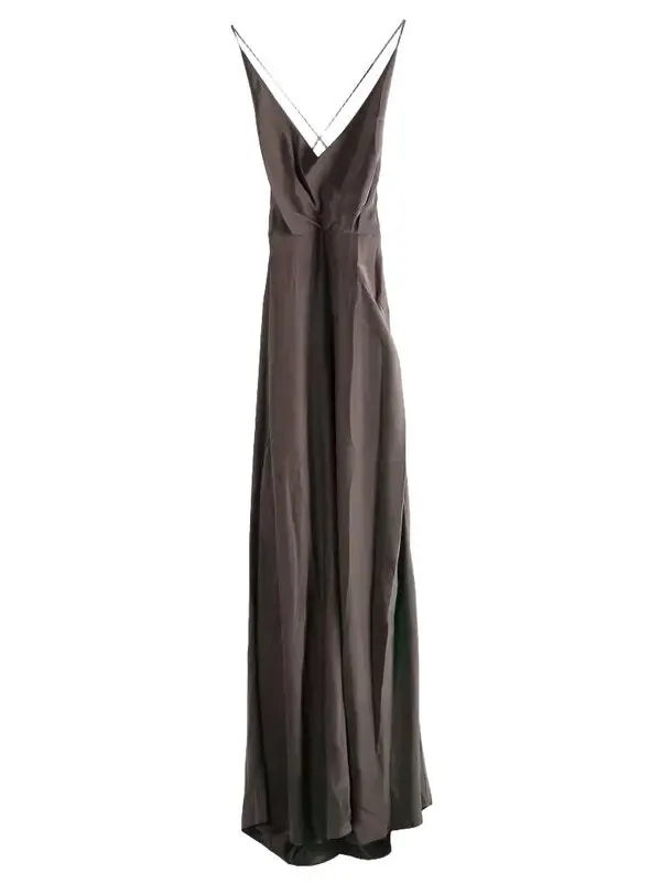 YANGKEHAN V-neck Maxi Dress - Purple