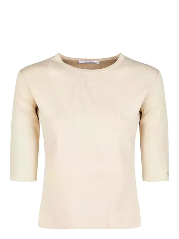 Max Mara Stretch T-shirt - Neutrals