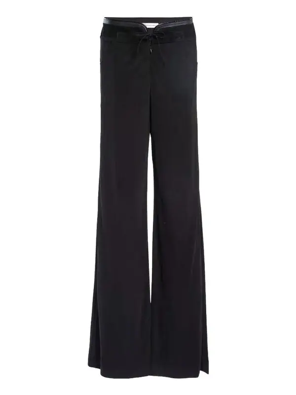 Christopher Esber Leather Belted Trousers - Black