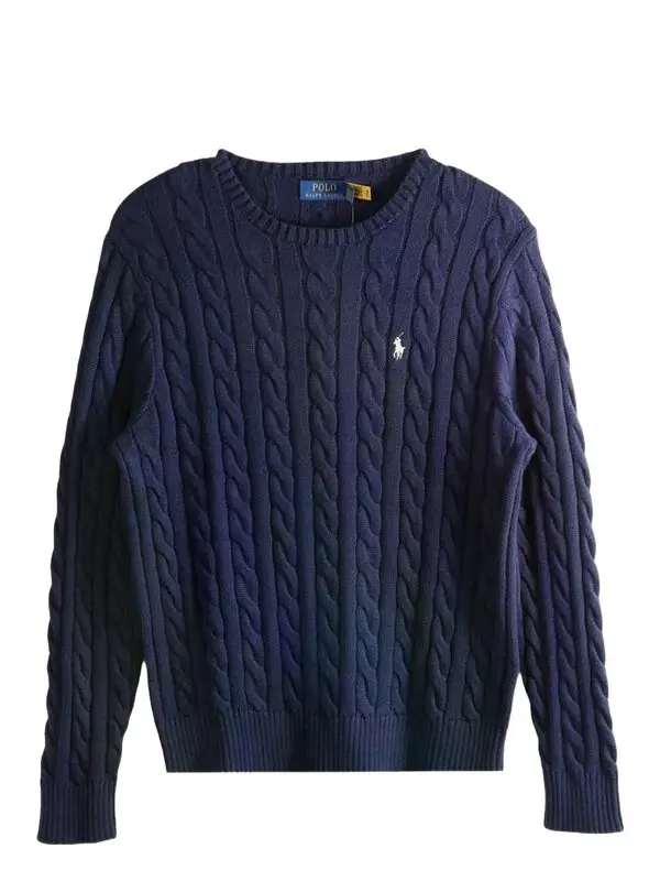 Polo Ralph Lauren Cable-knit Crew-neck Sweater - Blue