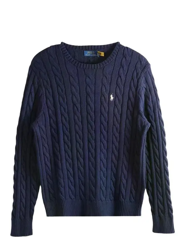 Polo Ralph Lauren Cable-knit Crew-neck Sweater - Blue