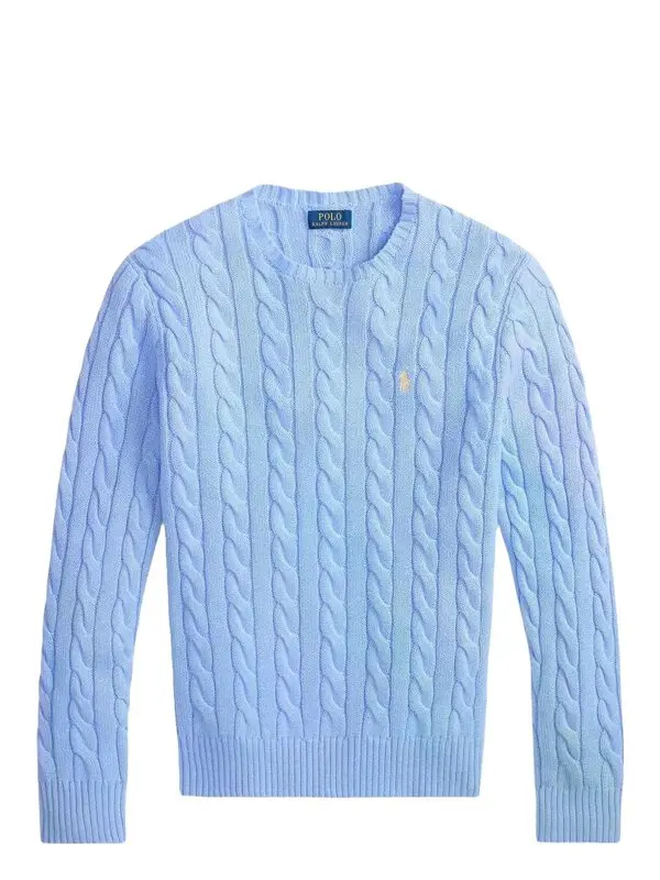 Polo Ralph Lauren Cable-knit Crew-neck Sweater - Blue