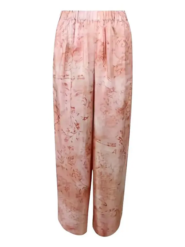 Max Mara Mxmzirlo Wide-leg Trousers - Pink
