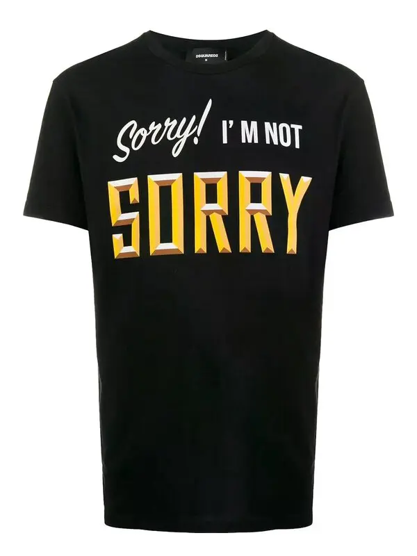 Dsquared2 Graphic Print T-shirt - Black