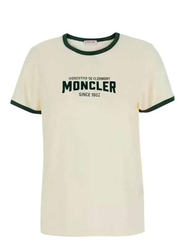 Moncler Logo-print Crew-neck T-shirt - White