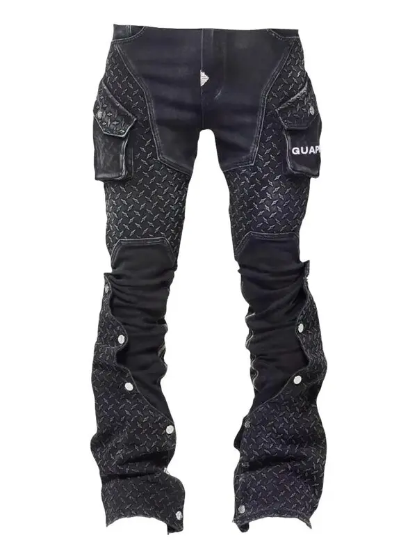 GUAPI Paneled Jeans - Black