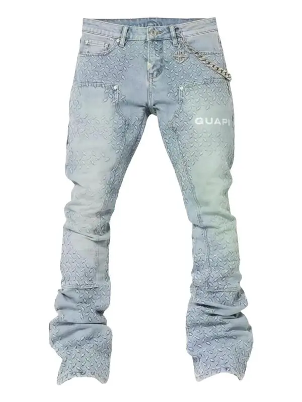 GUAPI Textured Carpenter Jeans - Blue