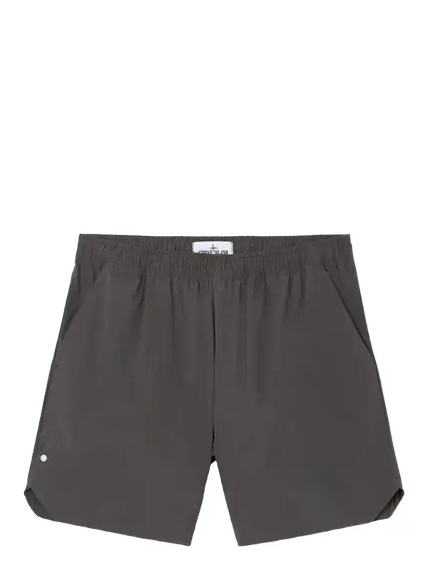 Stone Island Logo Shorts - Grey