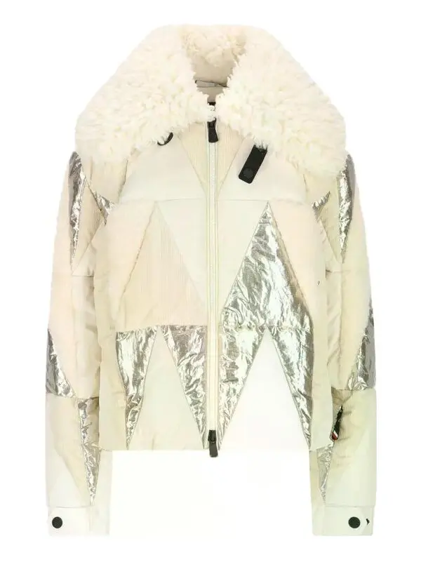 Moncler Pamiers Patchwork Insulated Ski Jacket - Neutrals