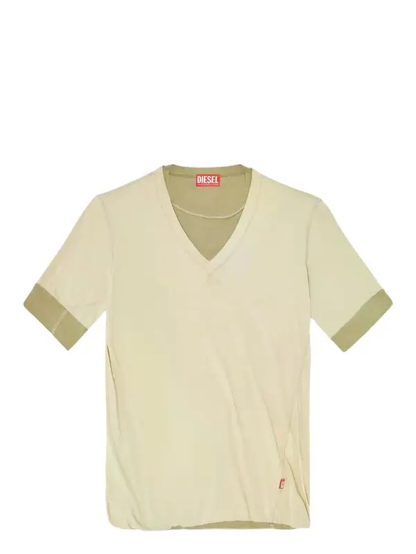 DIESEL® T-moody Logo-patch T-shirt - Neutrals