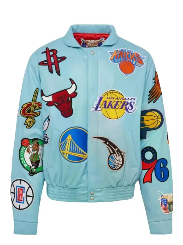 JEFF HAMILTON Nba Collage Jacket - Blue