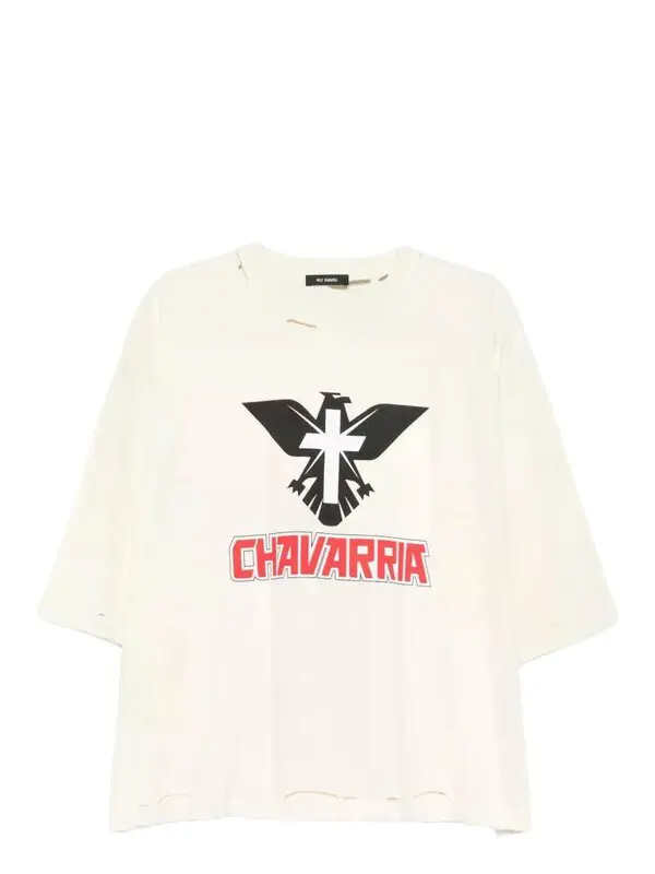 WILLY CHAVARRIA Graphic-print T-shirt - Neutrals