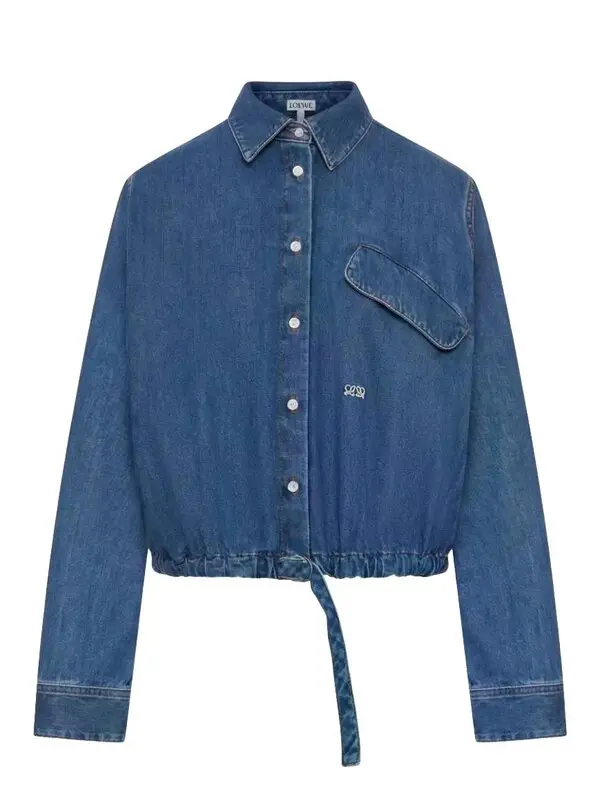 Loewe Flap-pocket Denim Shirt - Blue