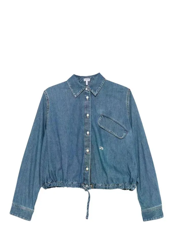 Loewe Flap-pocket Denim Shirt - Blue