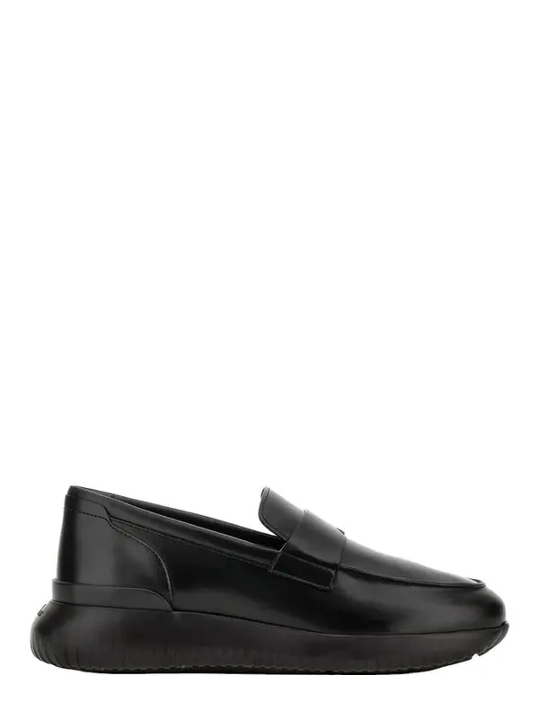 Hogan Cube Platform Loafers - Black