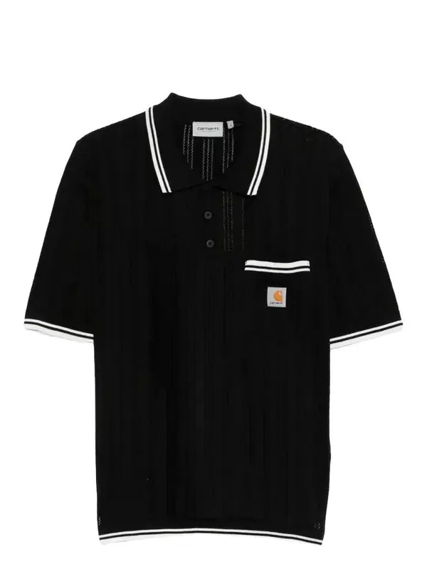 Carhartt Work In Progress Ramsey Knit Polo Shirt - Black