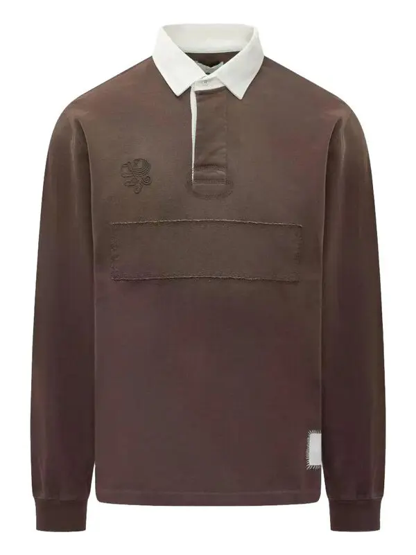 WOC Auckland Patch Polo Shirt - Brown