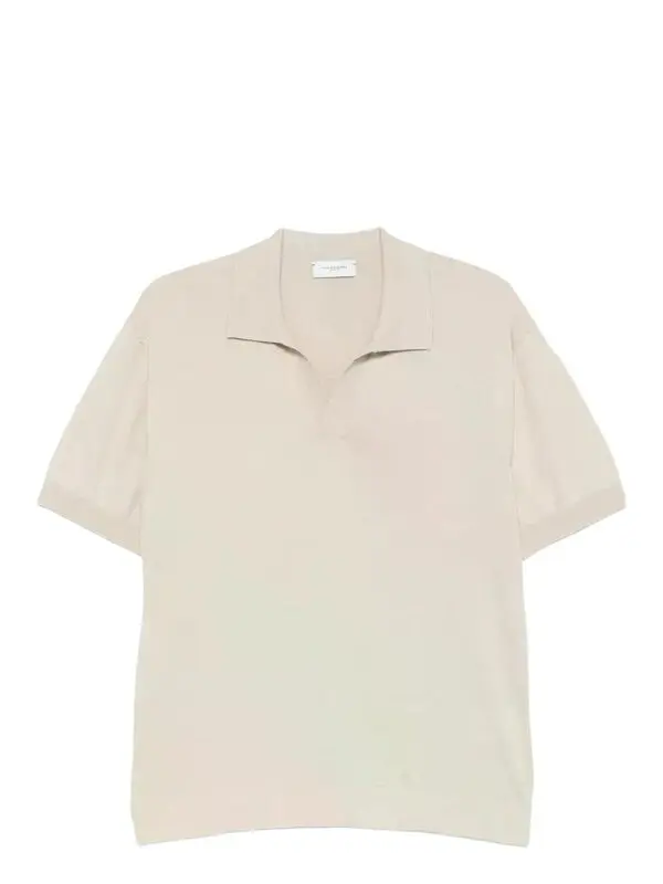 PAOLO PECORA V-neck T-shirt - Neutrals