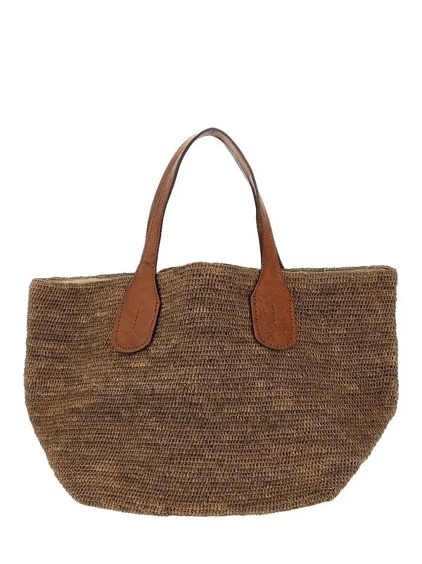 IBELIV Tokyo Ii Raffia Bag - Brown