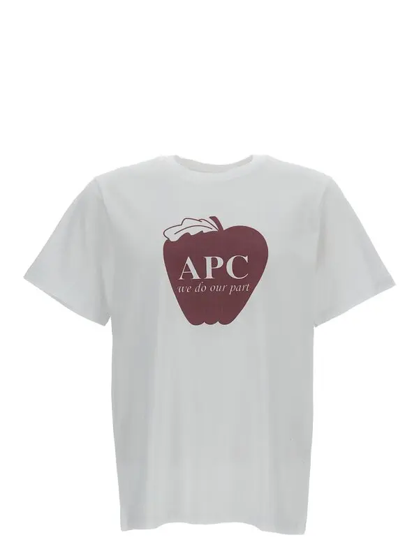 A.p.c. Printed Short-sleeve T-shirt - White