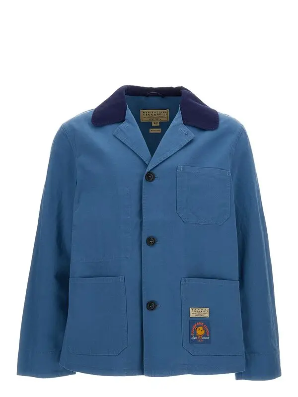 MANIFATTURA CECCARELLI Giacca In Cotone - Azzurro