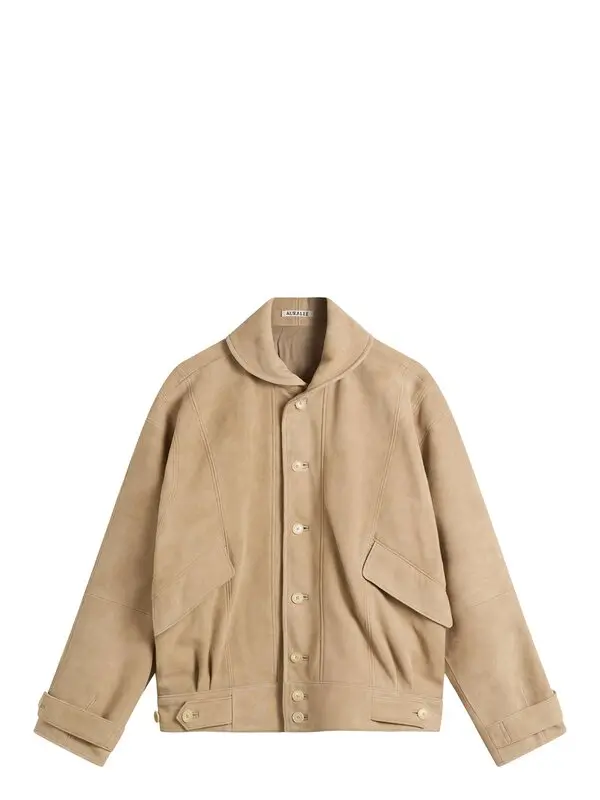 Auralee Suede Blouson - Taupe
