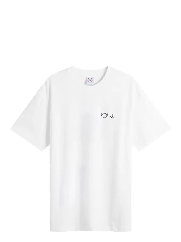 POLAR SKATE CO. Martas Roses Fill Logo T-shirt - White