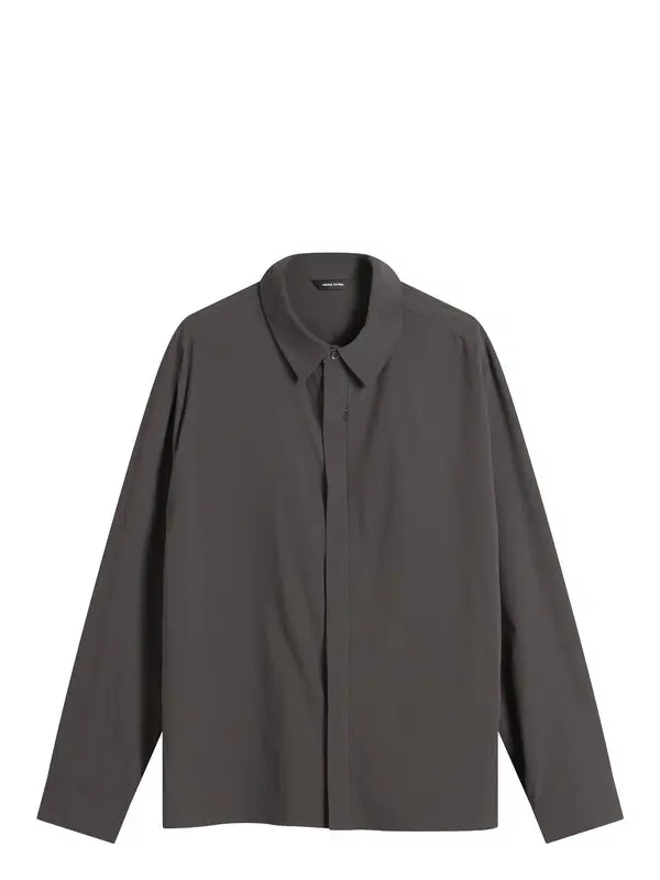 HIKING PATROL Align Button Up Shirt - Charcoal Black