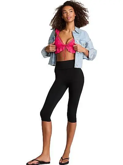Pink Relay™ Capri Leggings - Black