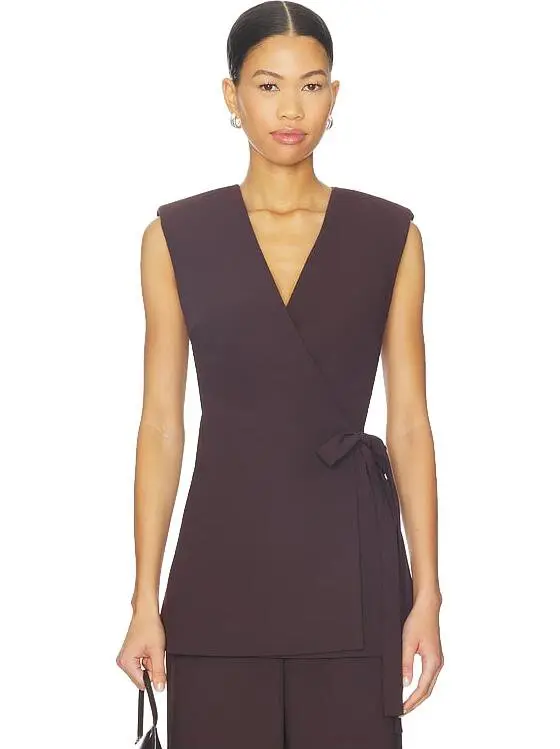 Amanda Uprichard Halcyon Vest - Brown
