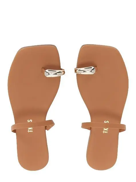 Tkees Colette Sandal With Gold-tone Detail - Tan