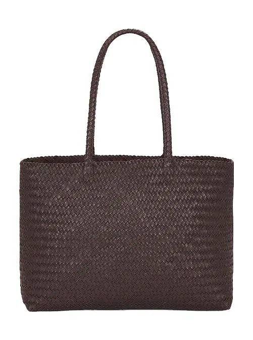 Madewell Handwoven Leather Tote - Chocolate