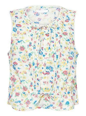 MOTHER The Love Letter Floral-print Cotton Top - Rose Bowl