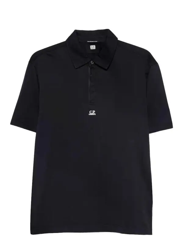 C.P. COMPANY Cotton Polo Shirt - Blue