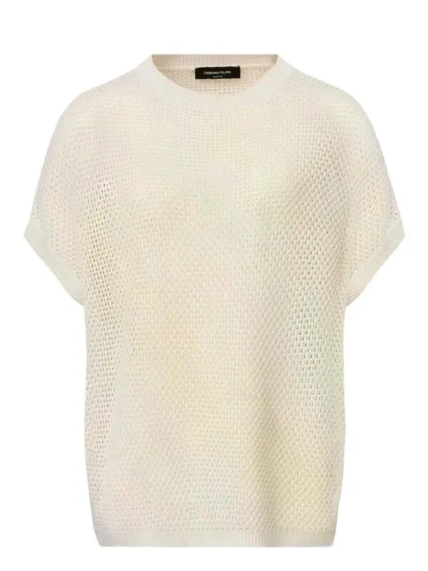 Fabiana Filippi Knitted Sleeveless Top - Neutrals