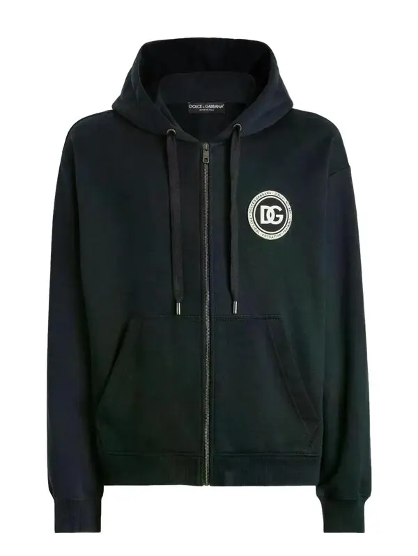 Dolce & Gabbana Zip-up Hoodie - Blue
