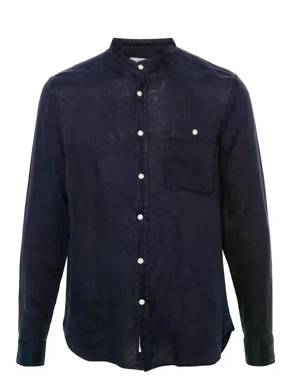Woolrich Long-sleeve Linen Shirt - Blue