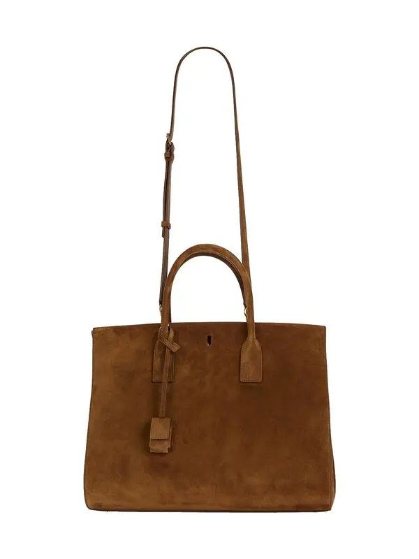 Saint Laurent Large Sac De Jour Tote Bag - Orange Caramel Cognac