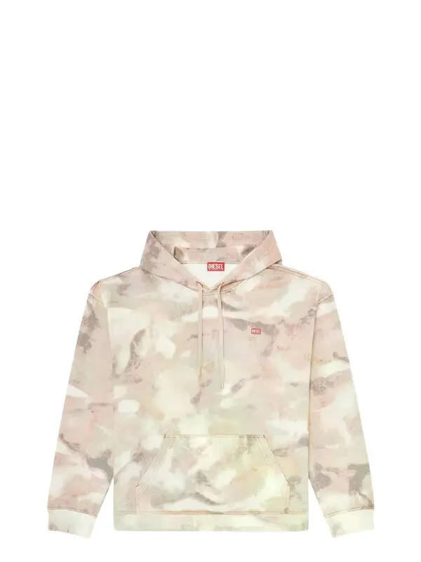 DIESEL® S-boxt Abstract-pattern Hoodie - Neutrals