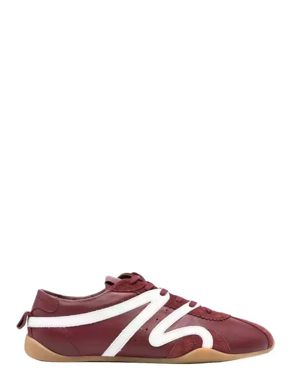 GIUSEPPE ZANOTTI Suede Detail Low-top Sneakers - Red