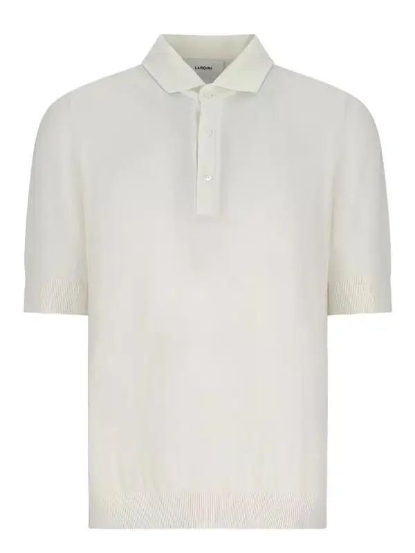 LARDINI Buttoned Polo Shirt - Neutrals