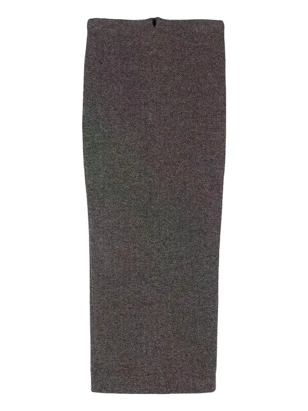 ROMEO GIGLI 1990's Mélange Maxi Skirt - Brown