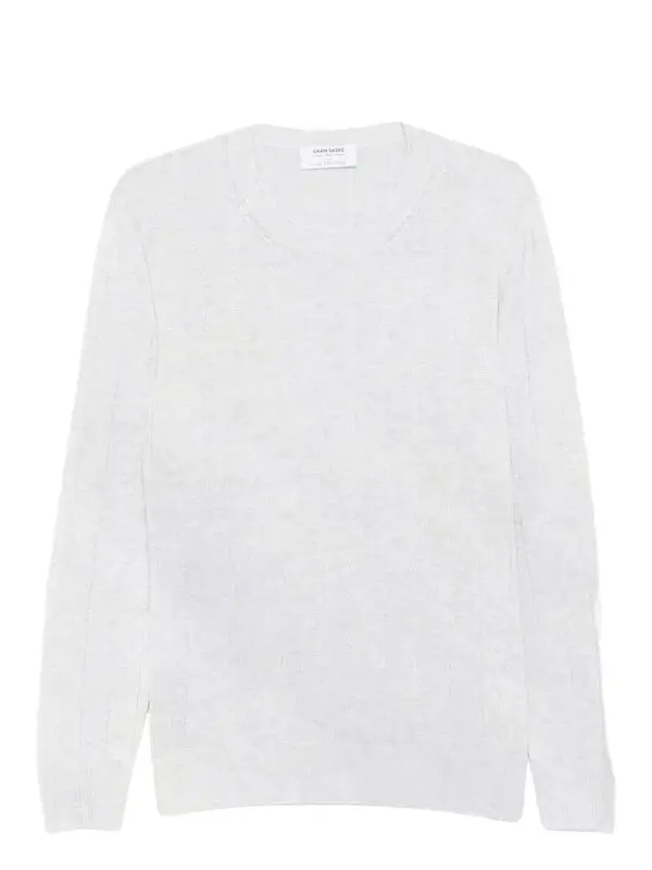 GRAN SASSO Ribbed Knit Sweater - Grey