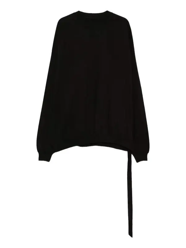 Rick Owens Tie-detail Sweatshirt - Black