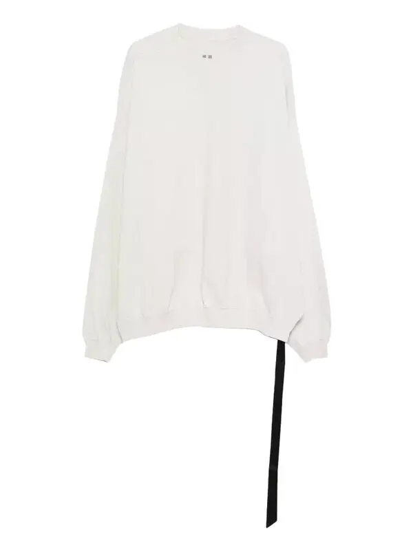 Rick Owens Hun Tie-detail Sweatshirt - Neutrals